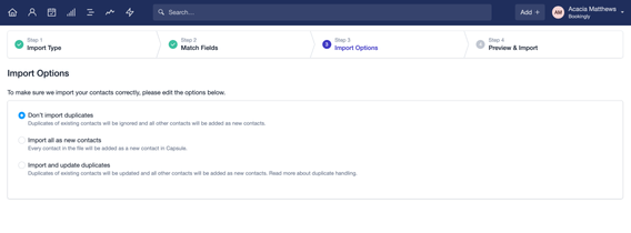 Importing Contacts | Capsule CRM