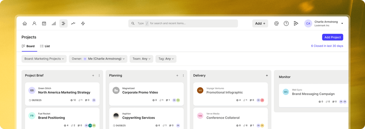 Project Management | Deliver Work Better | Capsule CRM