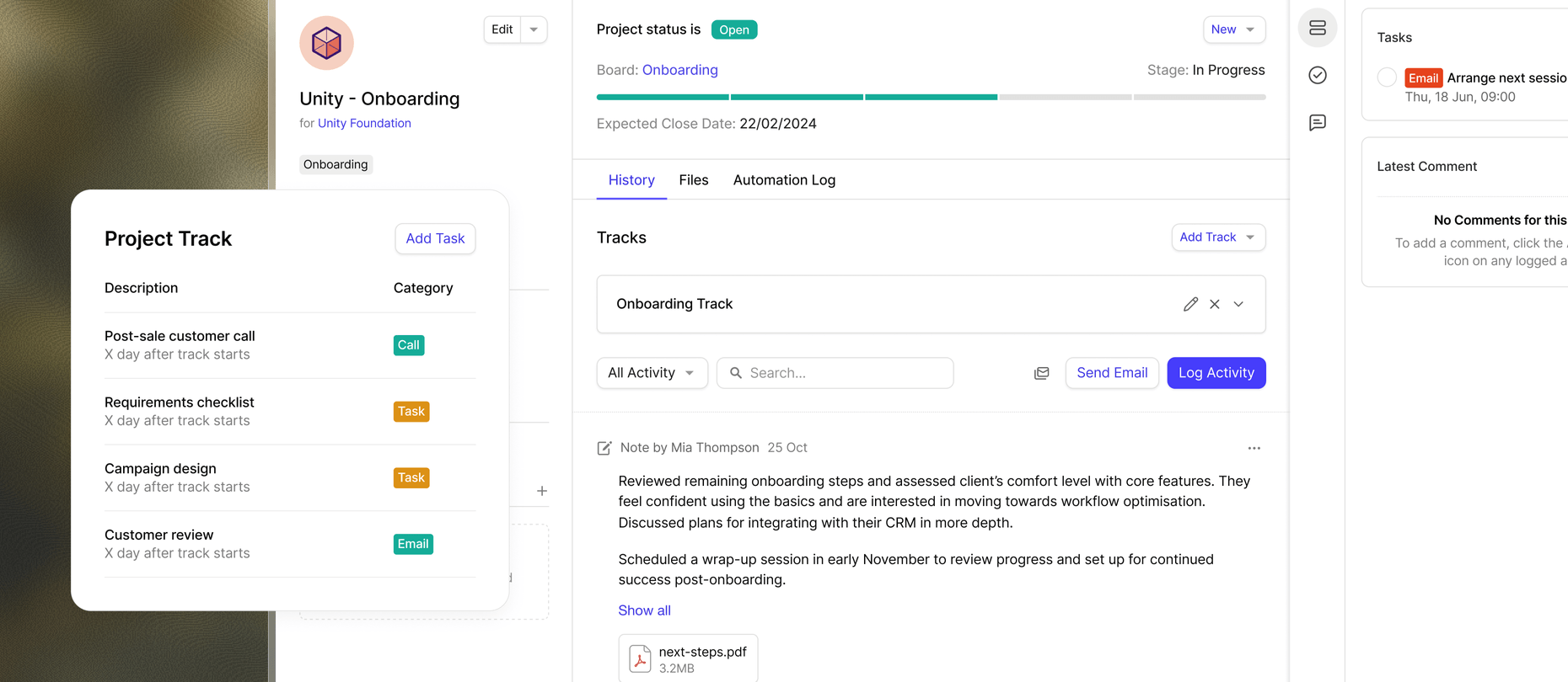Project Management | Deliver Work Better | Capsule CRM